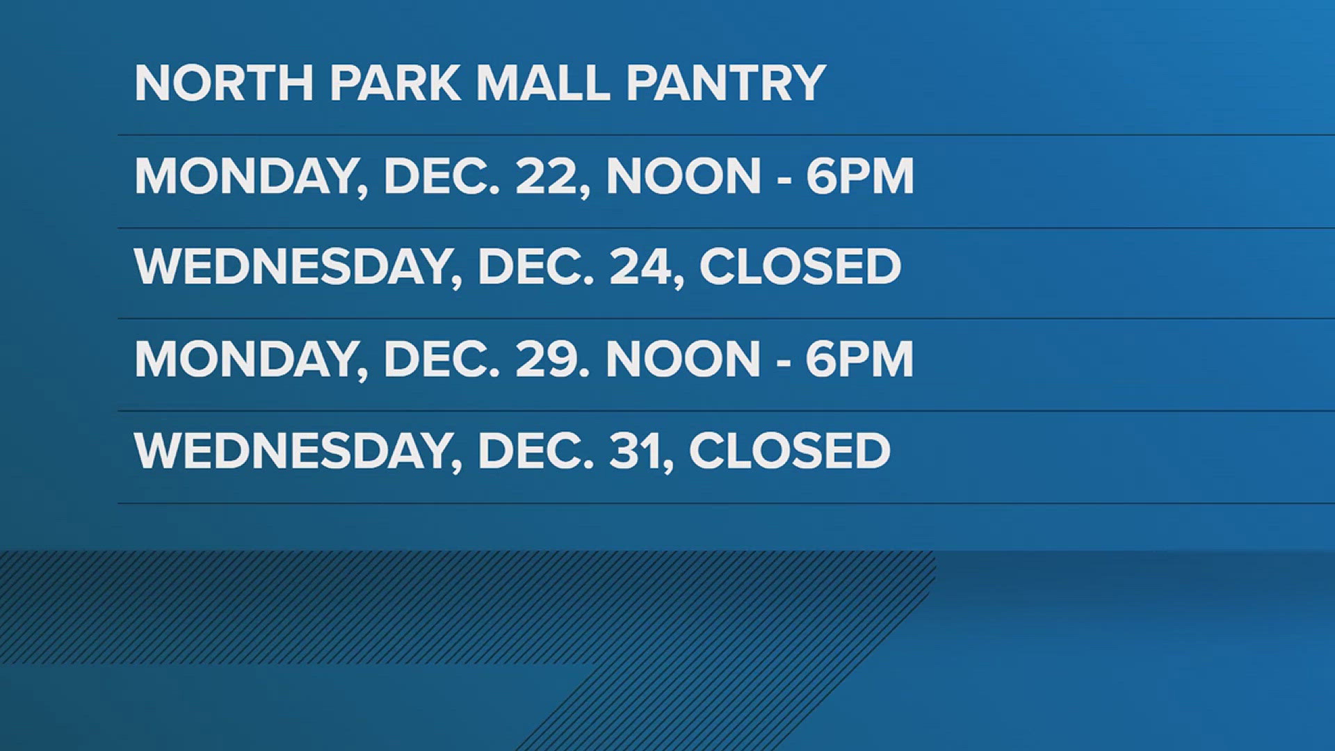 River Bend Food Bank releases holiday food pantry schedule | wqad.com