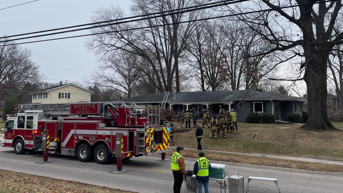 Crews battle house fire in Moline on Thursday morning, closes down part ...