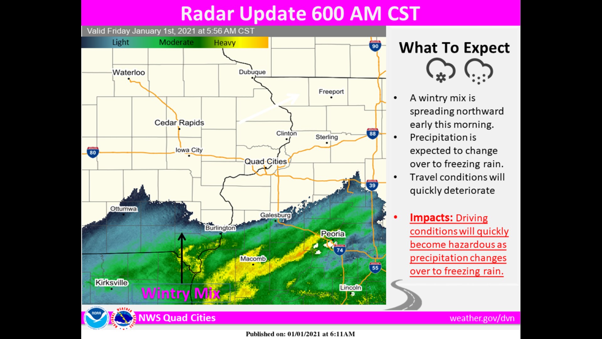 January 1 weather in the Quad Cities - archived updates | wqad.com