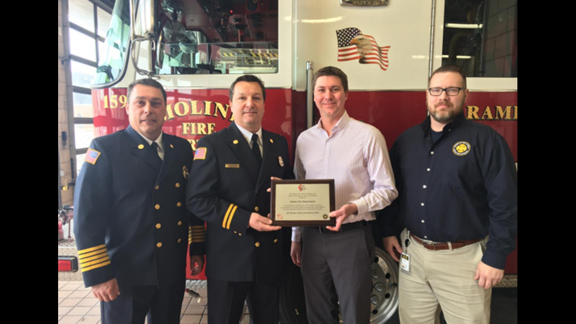 Moline Fire Department recognized for smoke alarm installation program ...