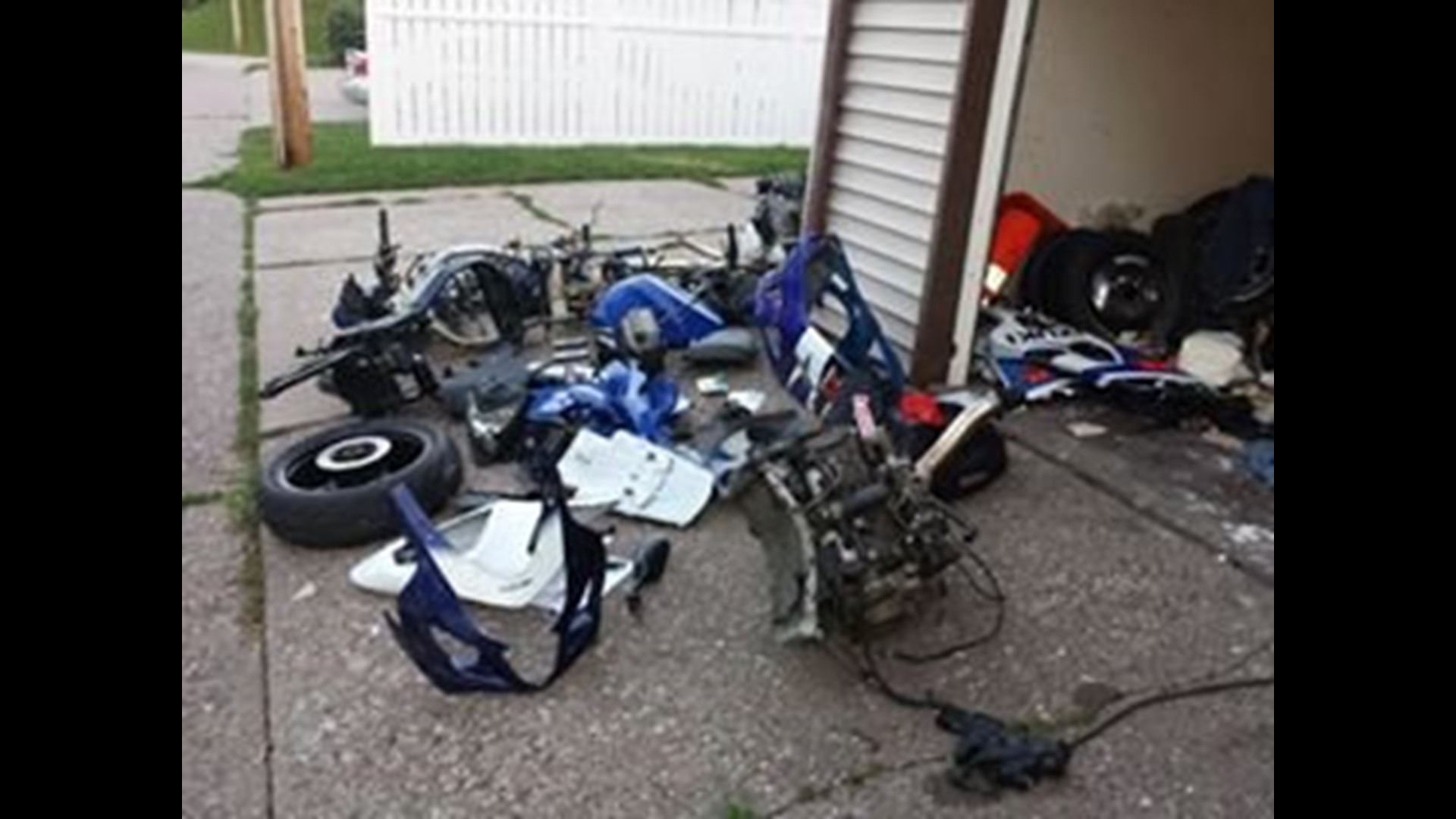 Stolen motorcycles found stripped and in pieces in Davenport | wqad.com