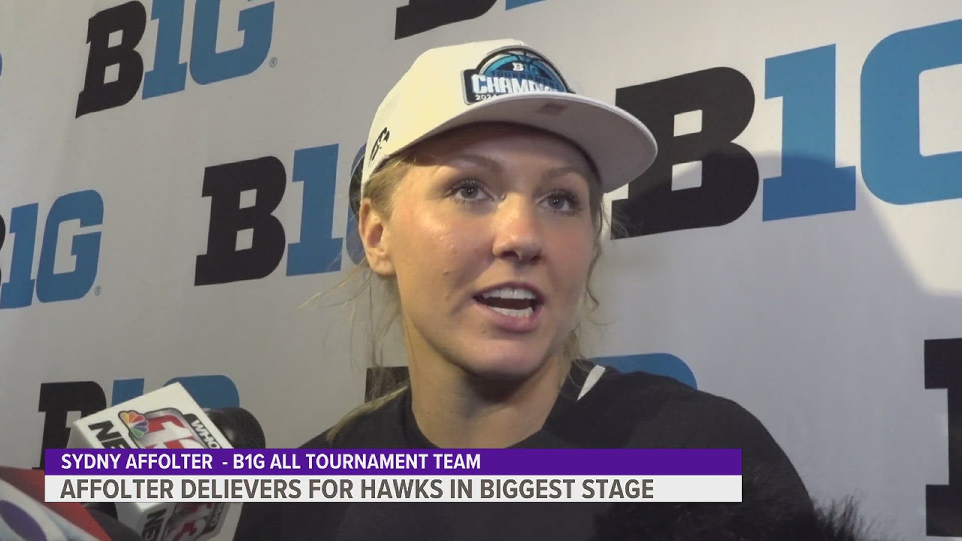 Sydney Affolter delivers in Hawkeyes' Big Ten championship win | wqad.com