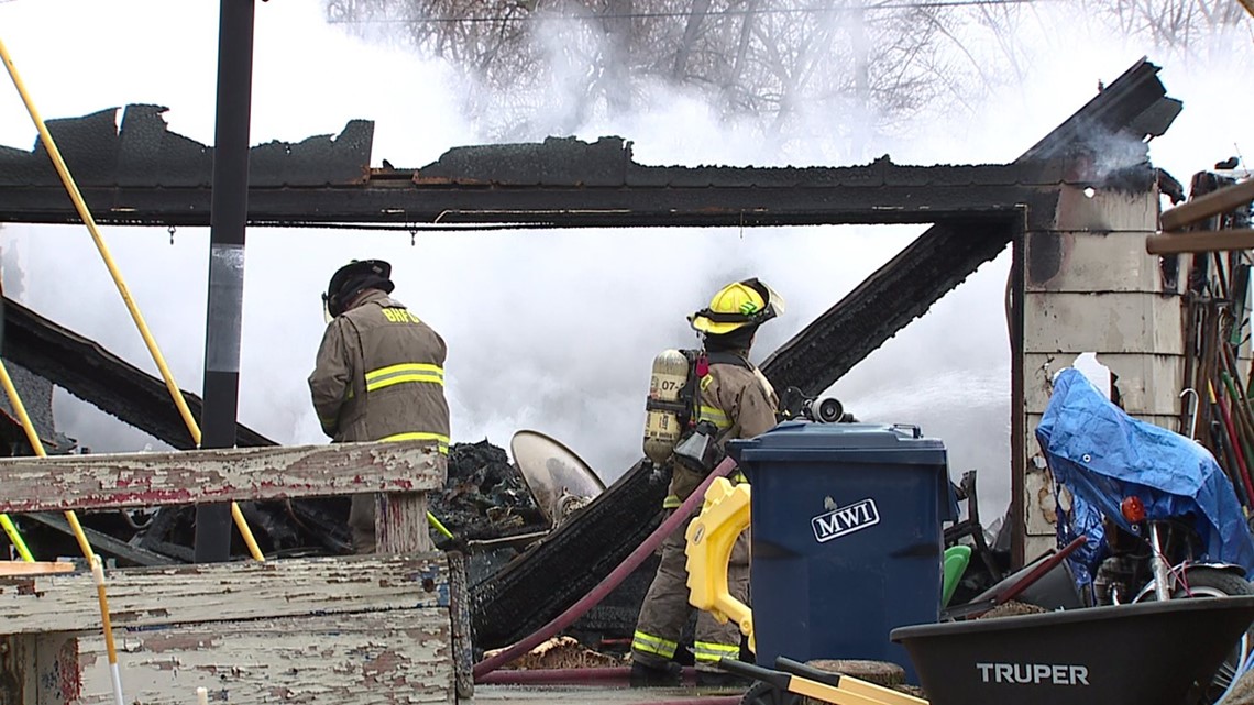 Milan fire destroys garage, leads to pet evacuation | wqad.com