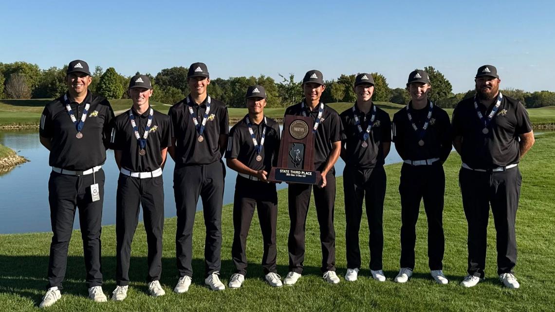 Riverdale golf team finishes third at IHSA Class 1A State Finals | wqad.com