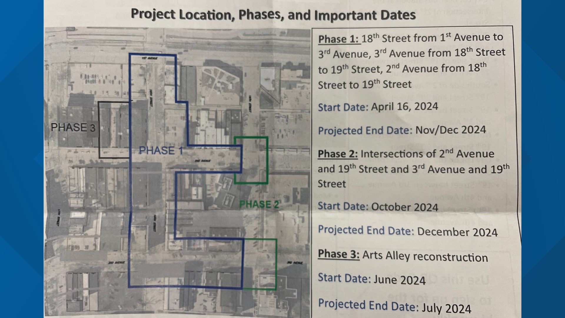 Construction schedule for downtown Rock Island | wqad.com