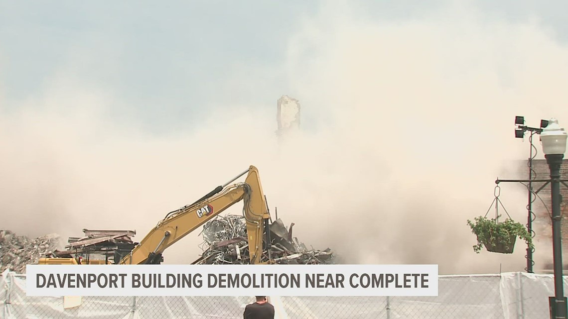 Demolition of partially collapsed Davenport building nearly complete ...