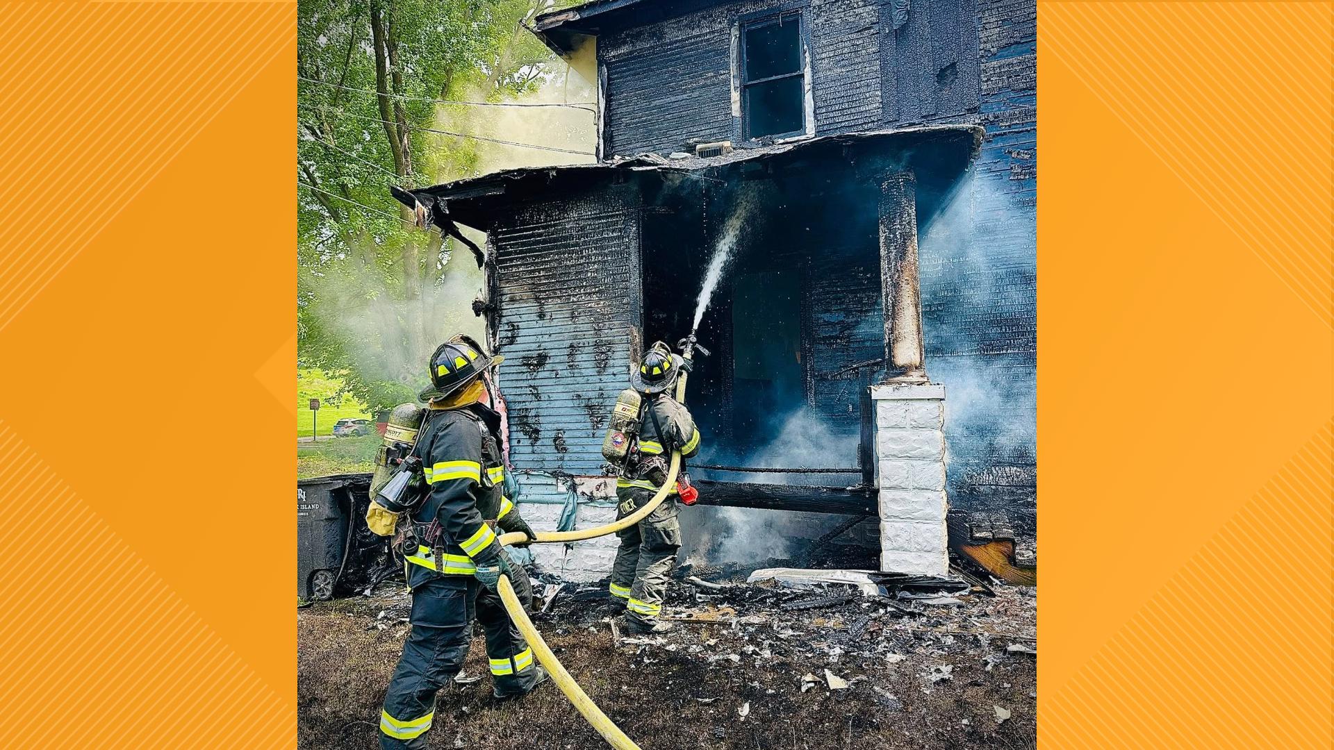 Crews battle Rock Island house fire near Longview Park | wqad.com