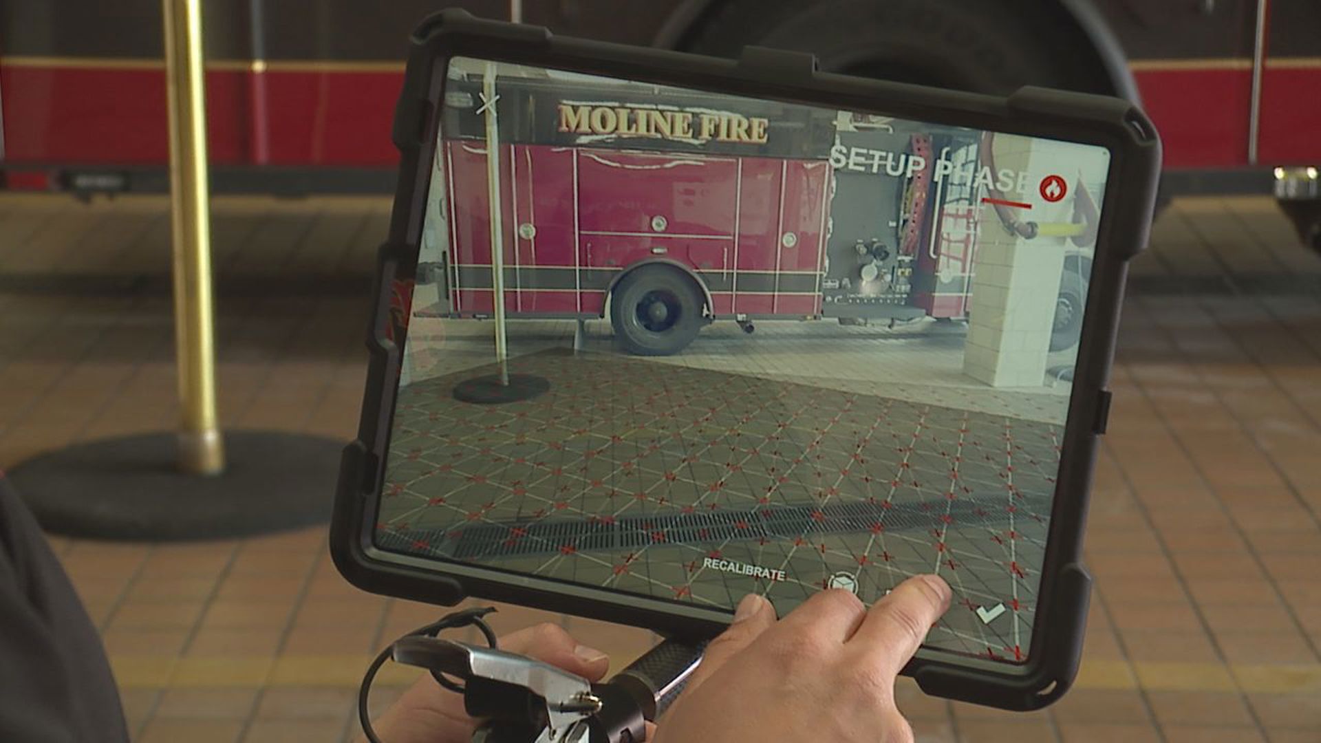 Moline firefighters using augmented reality training | wqad.com