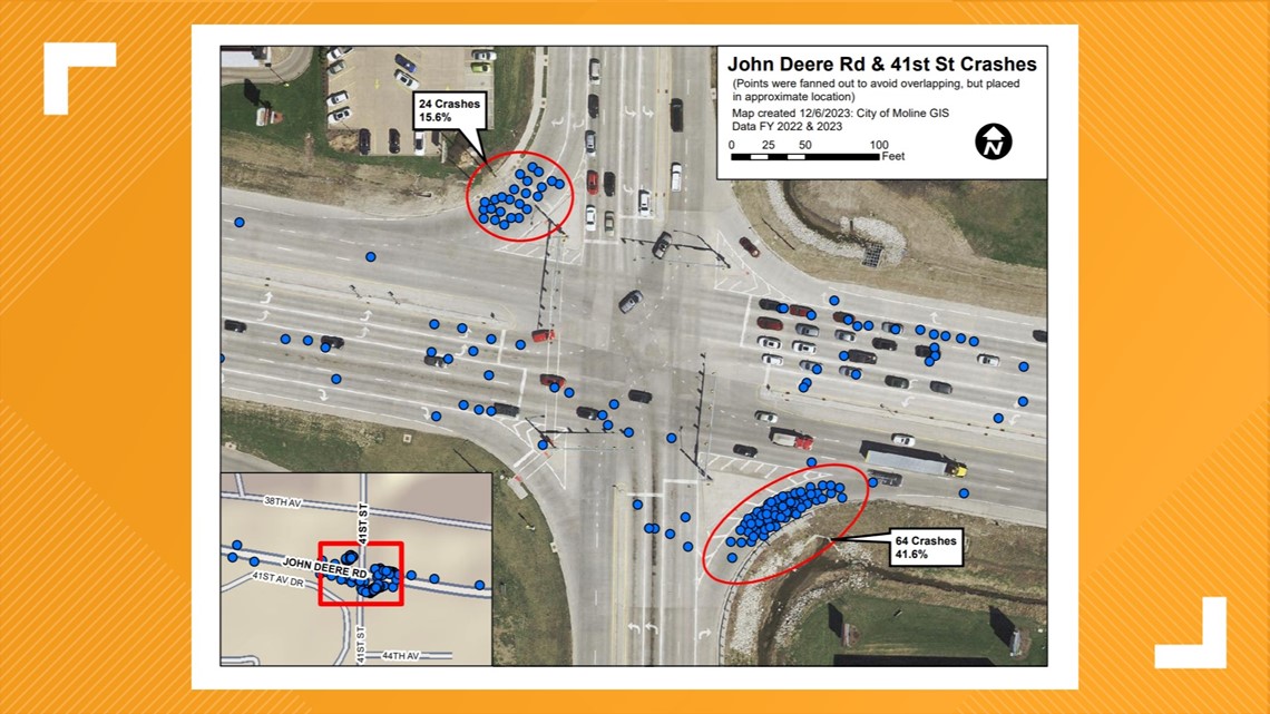Moline police release data on John Deere Road traffic changes | wqad.com