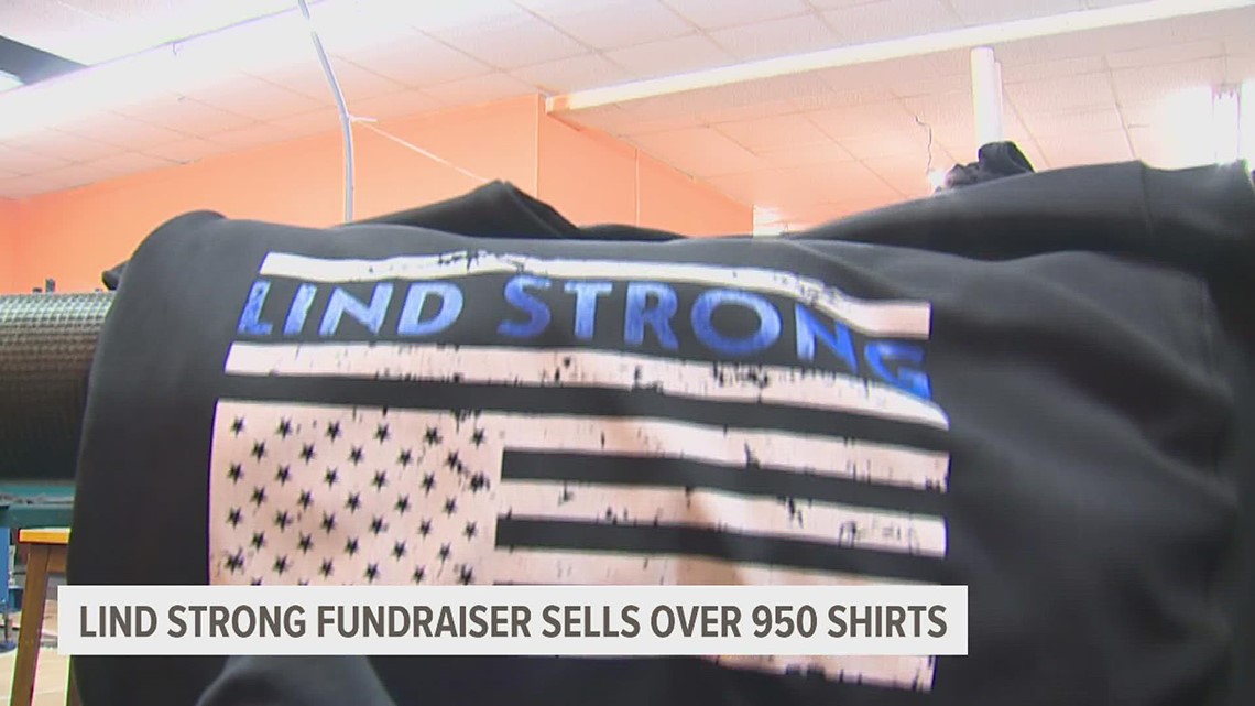 Lind Strong t-shirt fundraiser has sold over 950 shirts so far | wqad.com