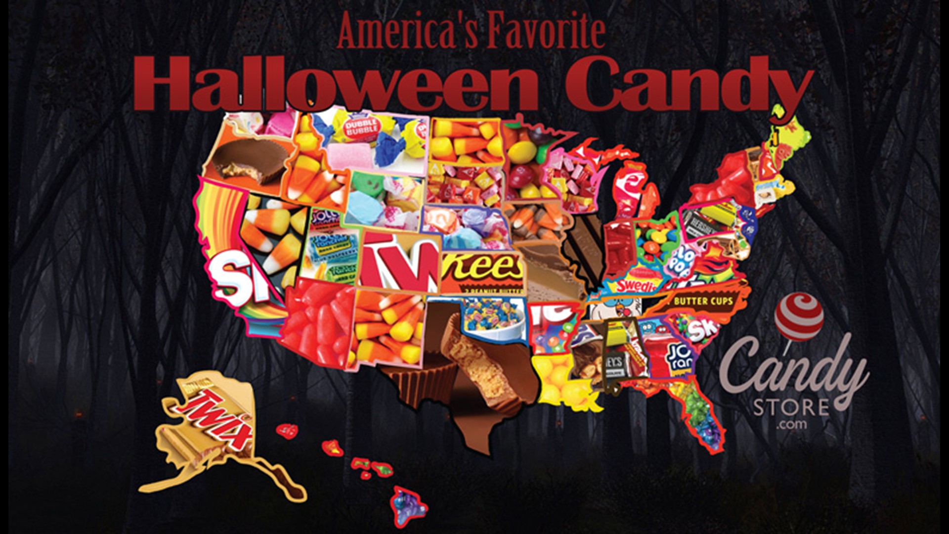 Does your favorite Halloween candy jive with your home state’s pick ...