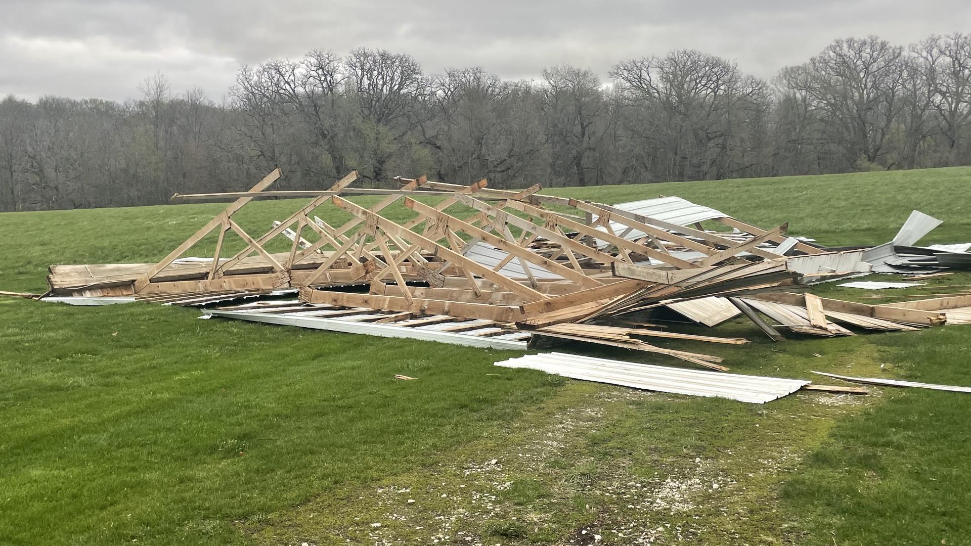 Severe storm damage reported in Atkinson, Illinois | wqad.com