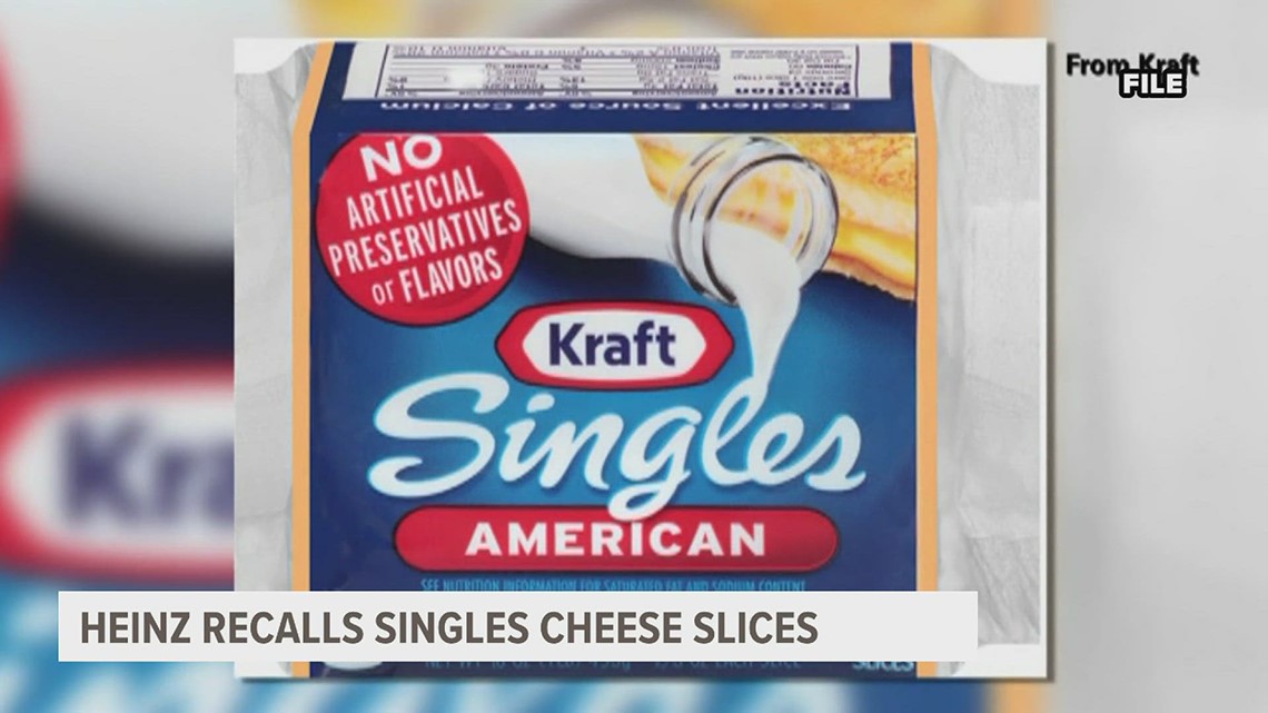 Kraft Heinz recalling batch of Singles cheese slices | wqad.com Kraft Heinz recalling batch of Singles cheese slices | wqad.com