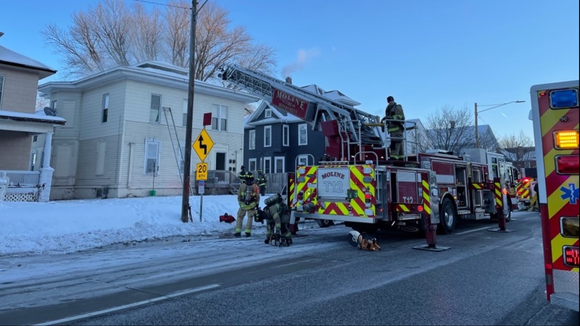 Moline fire crews battle two-story structure fire | wqad.com