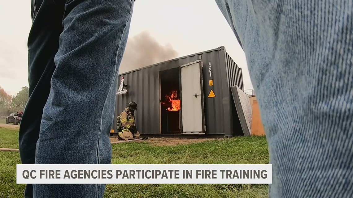 QC Fire Agencies learning new skills during fire training | wqad.com