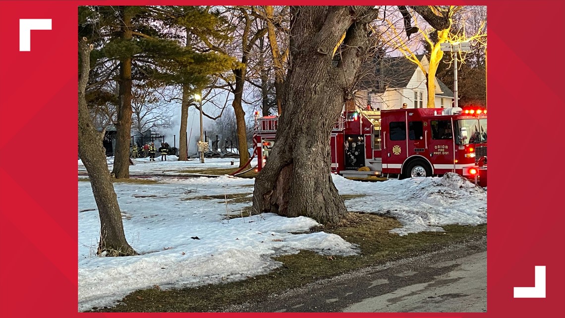 Multiple fire departments respond to structure fire in Orion | wqad.com