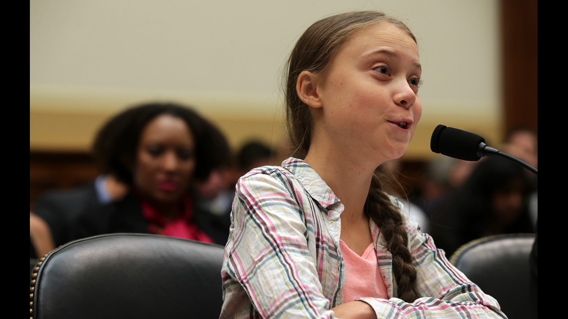 Teen activist, Greta Thunberg, addresses Congress on how to take action ...
