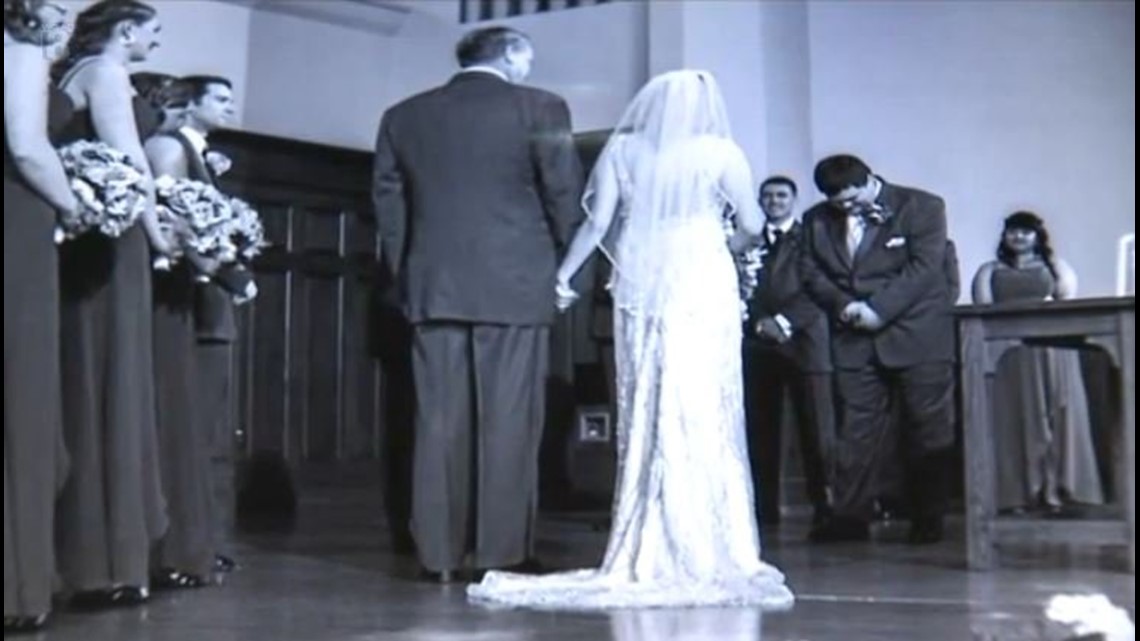 Father giving daughter away at wedding | Honestweddingadvice.com