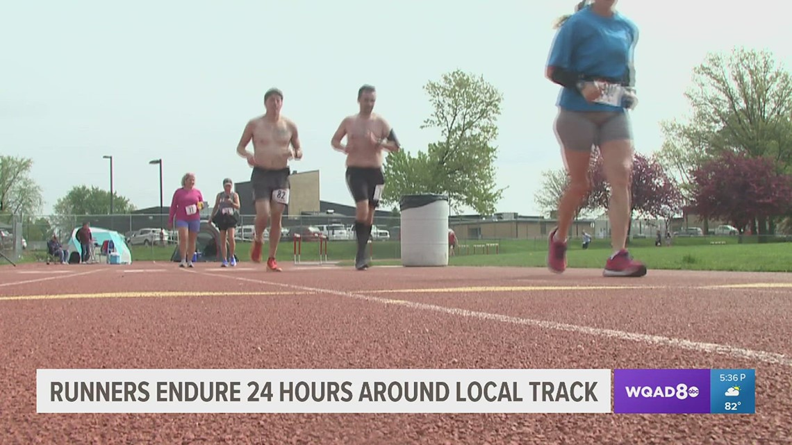 Runners endure a 24 hour run around Eldridge track simply for fun ...