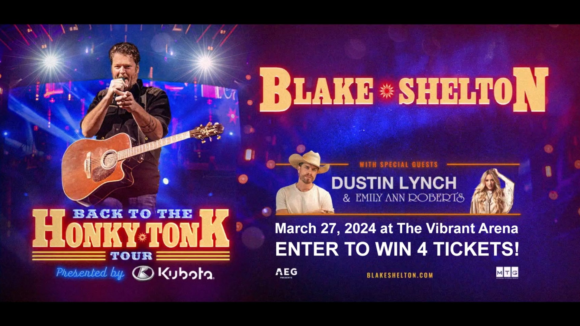 Win 4 Tickets to see Blake Shelton in Concert - Official Rules | wqad.com