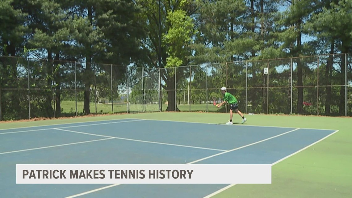 Alleman freshman Nicholas Patrick reflects on 1A tennis title | wqad.com