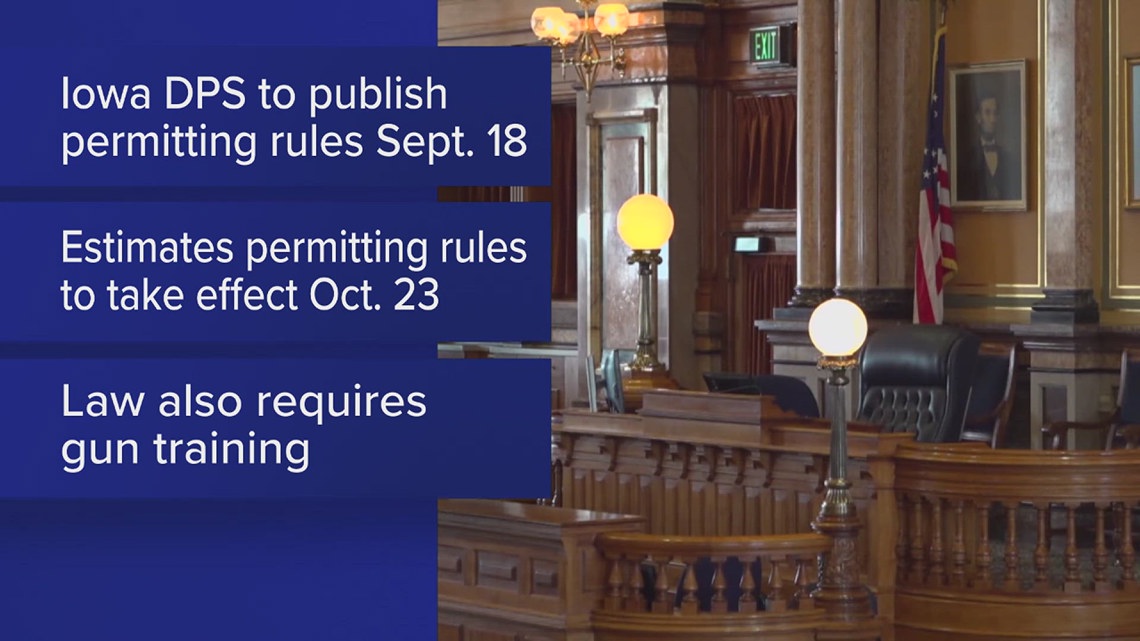 Iowa DPS says school staff may be able to apply for gun permits as soon ...
