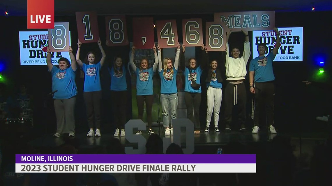 Students reveal how much food they collected for annual Student Hunger ...