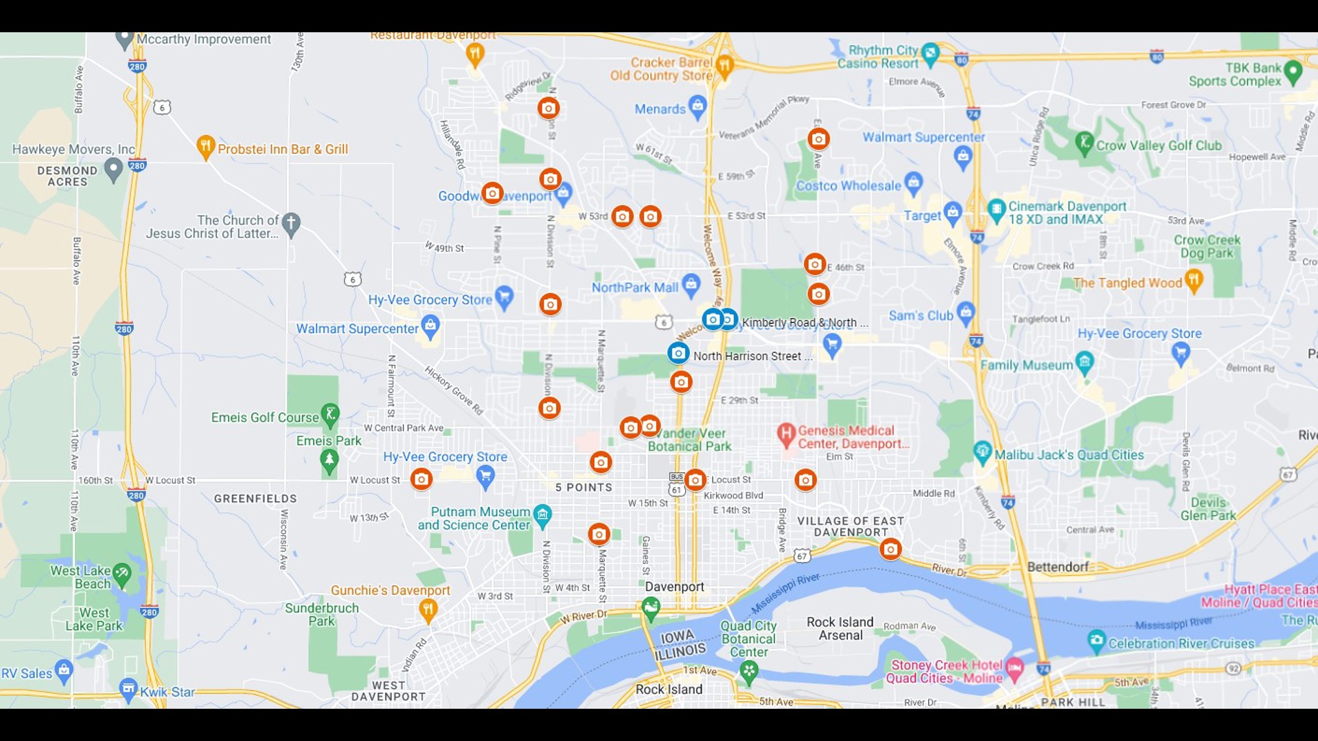 Which speed cameras are still active in the Iowa QC | wqad.com