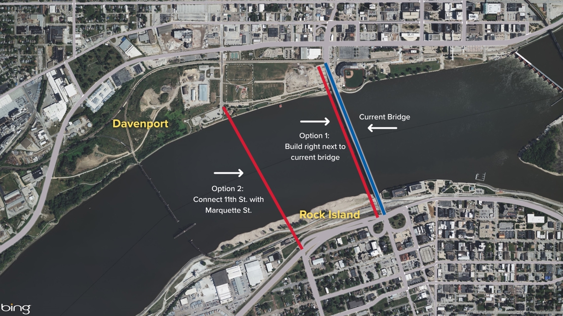 Community members sound off on future of Centennial Bridge | wqad.com