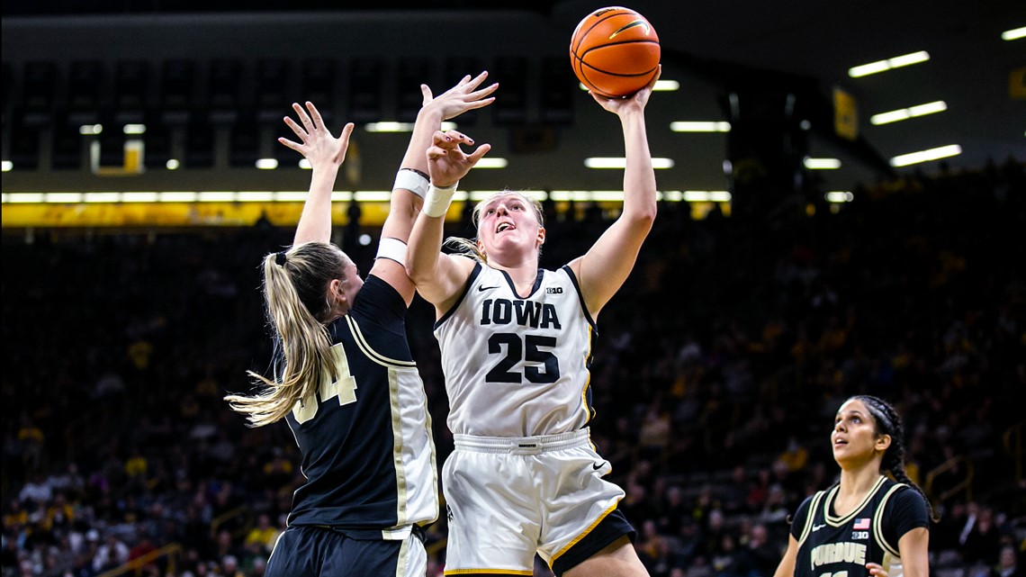 Clark, Warnock lead No. 12 Iowa past Purdue 83-68 | wqad.com