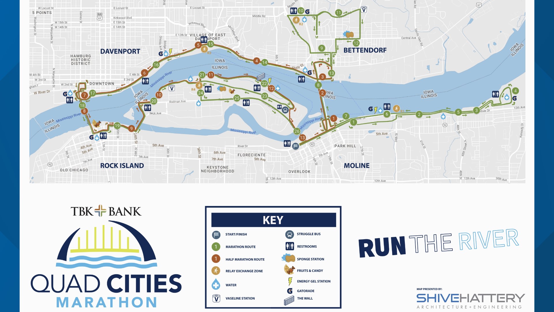 Closures for 2023 Quad Cities Marathon | wqad.com