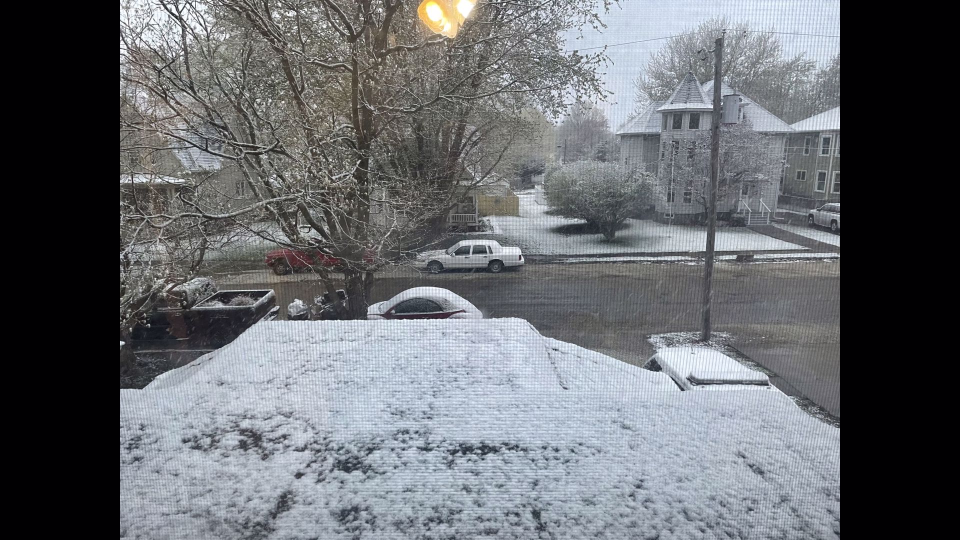 Photo gallery of April snow in the Quad Cities region | wqad.com