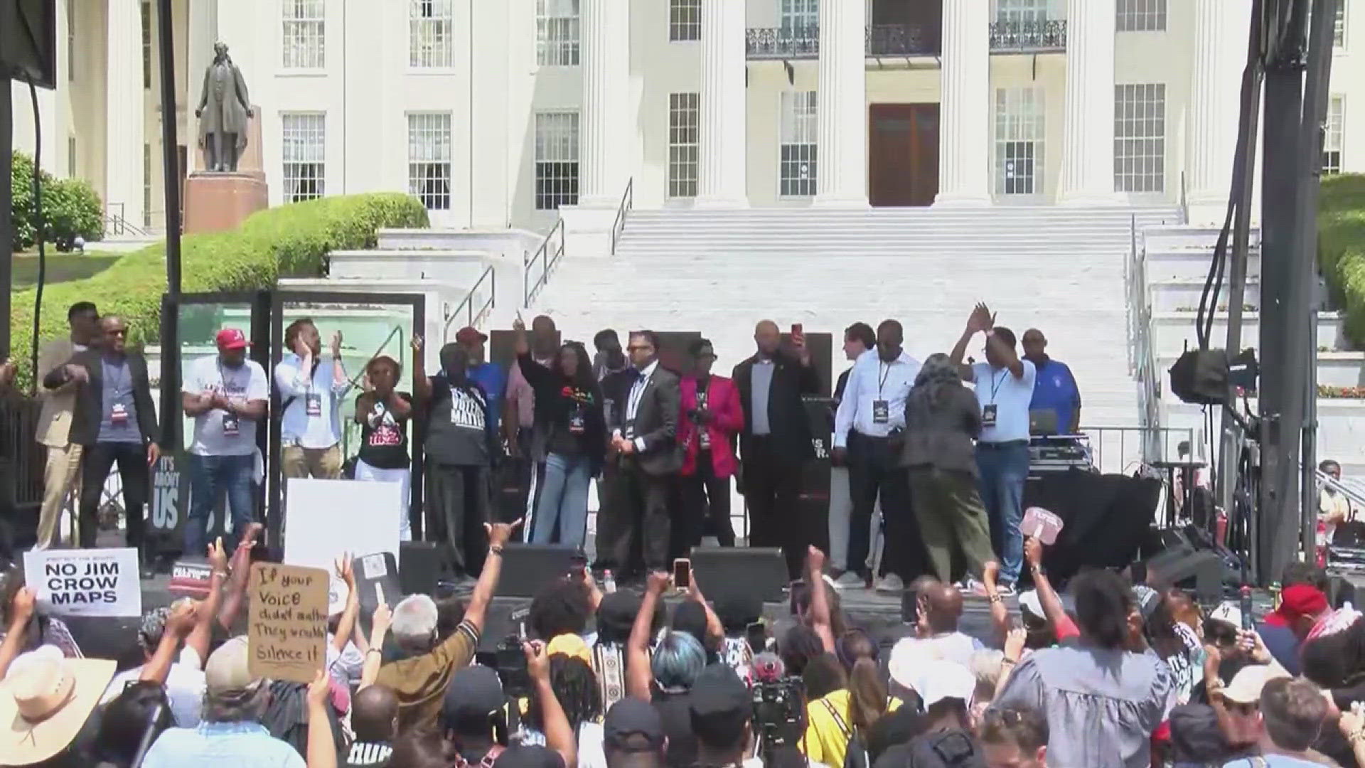 Thousands participate in protests across the US over voting rights ...