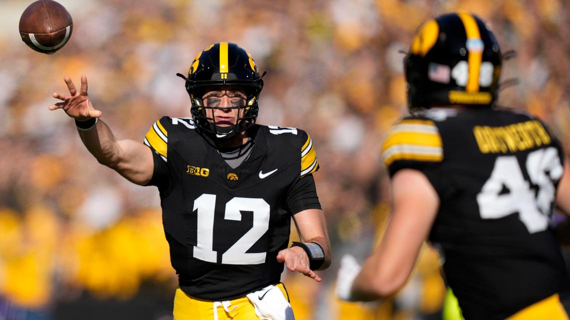 Iowa QB Cade McNamara is in the concussion protocol, Brendan Sullivan ...