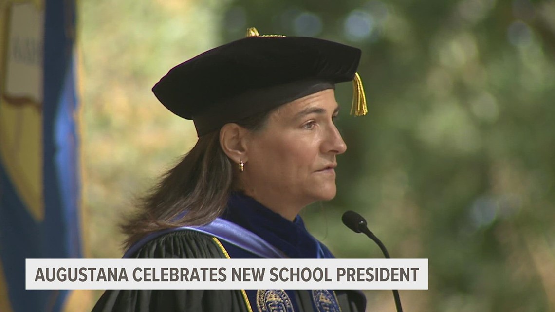Andrea Talentino inaugurated as Augustana's newest president | wqad.com