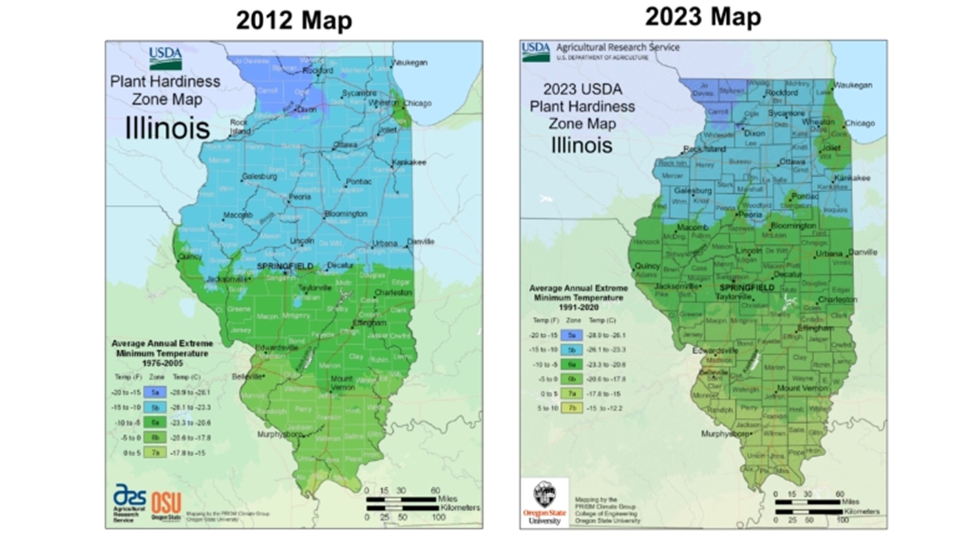 Winter warmth pushes planting zones further north | wqad.com