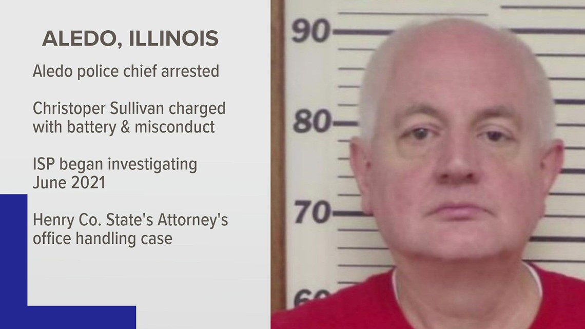 Aledo police chief arrested on battery, misconduct charges after 2021 ...