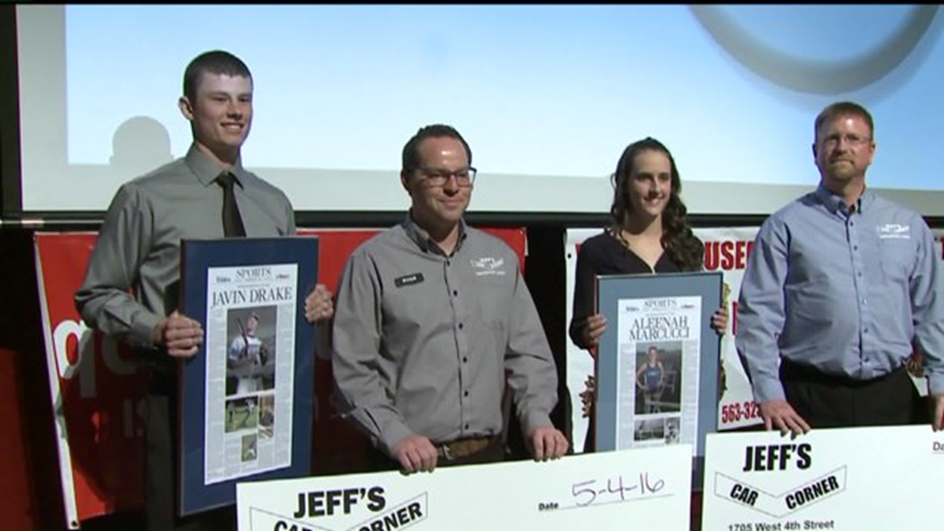 Marcucci and Drake named Athletes of the Year | wqad.com