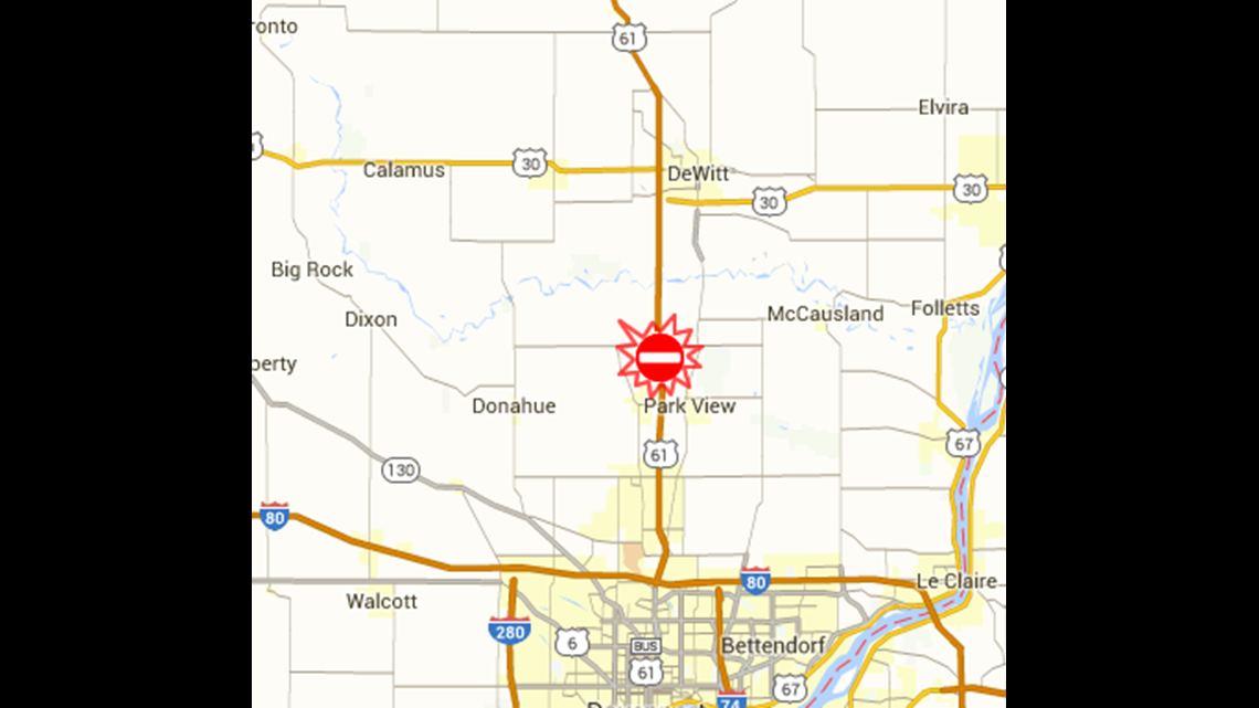 Northbound U.S. 61 reopened near Long Grove, IA | wqad.com