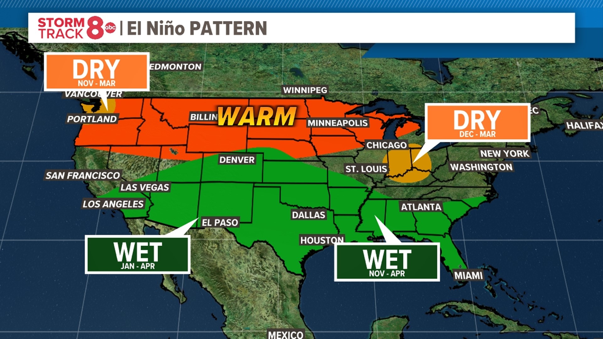 Strong El Niño Likely In The Months Ahead Wqad