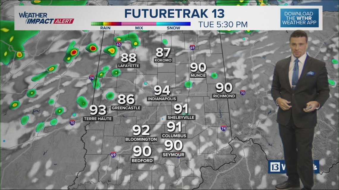 High heat today, but pop-up storm chances are increasing across Indiana ...