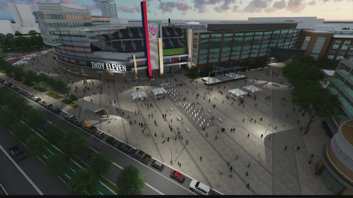 Indy Eleven unveil plans for downtown soccer stadium, park | wthr.com