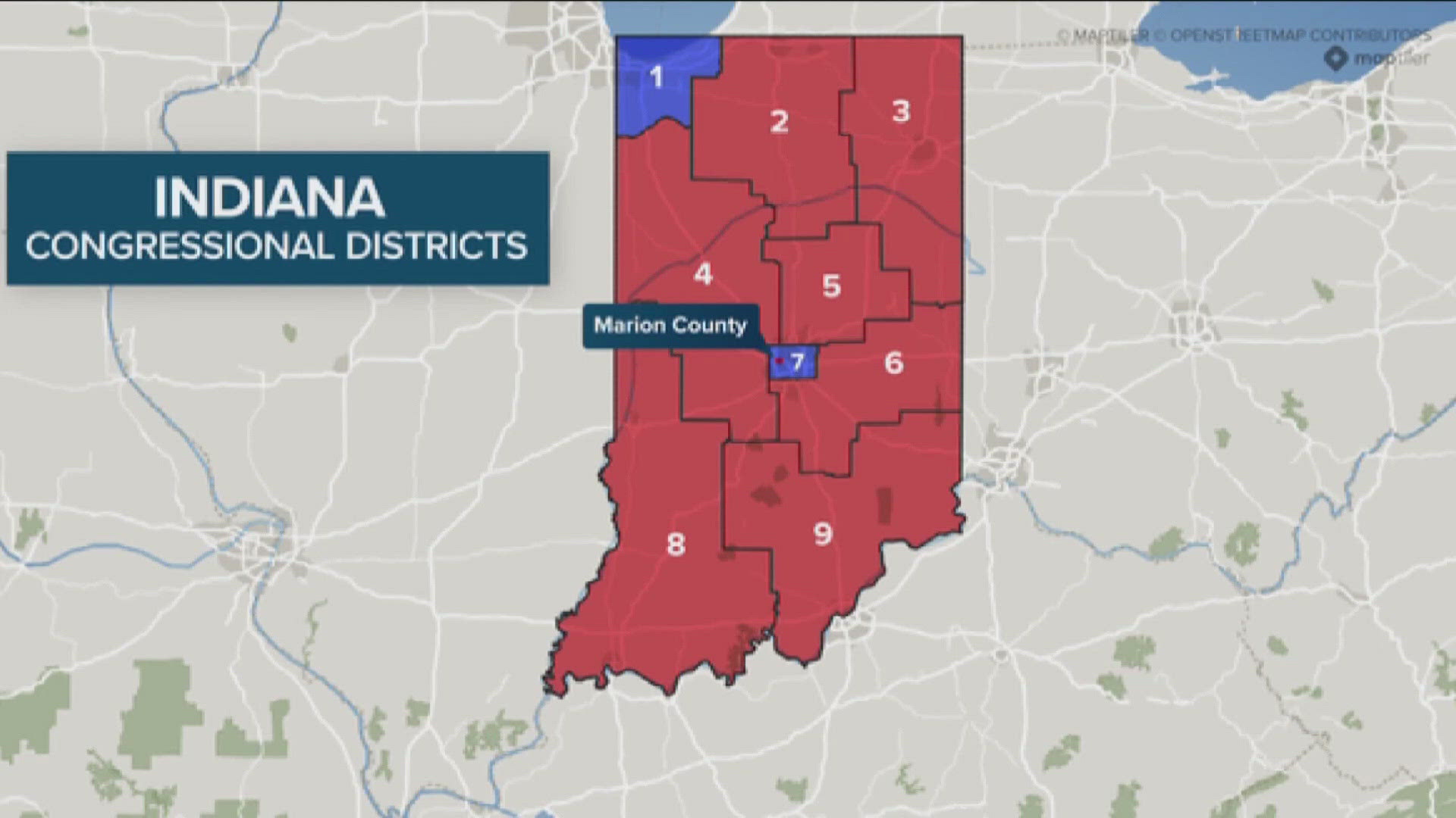 Poll results regarding mid-decade redistricting in Indiana released ...