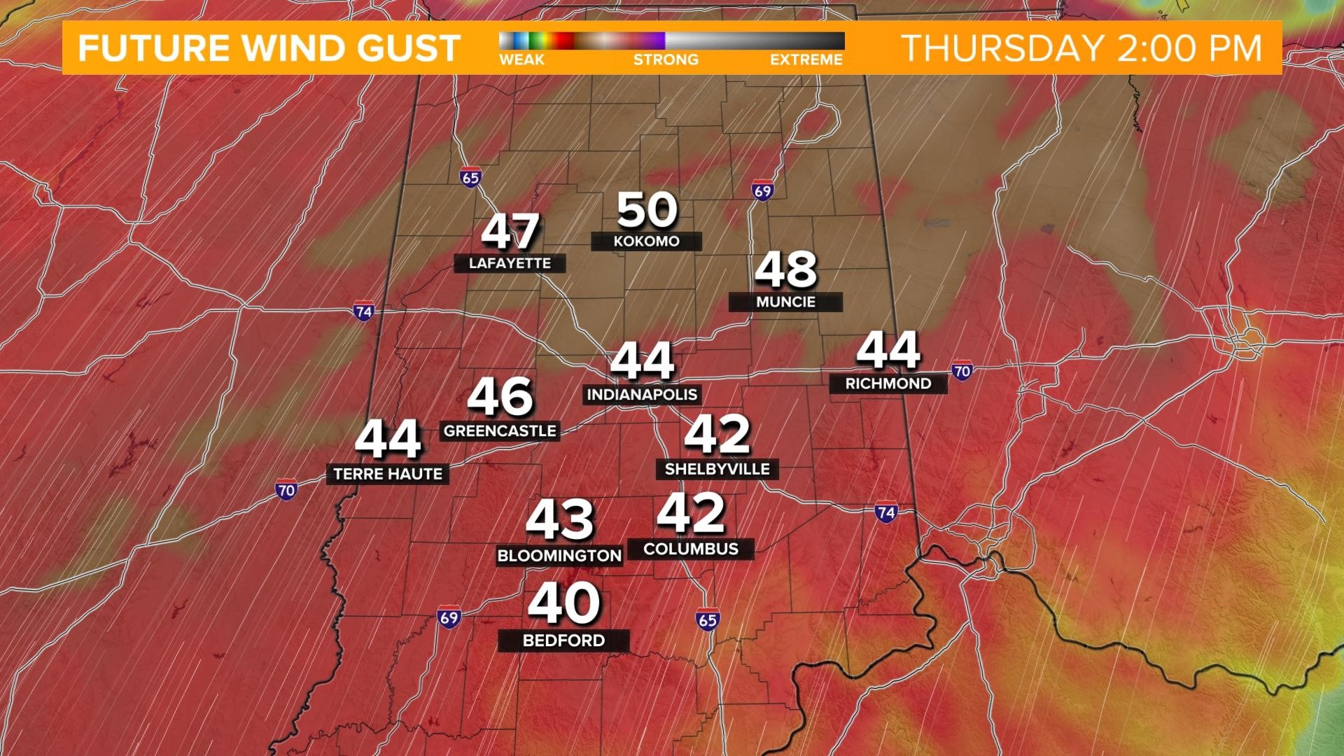 Tight pressure gradient leads to windy conditions today | wthr.com