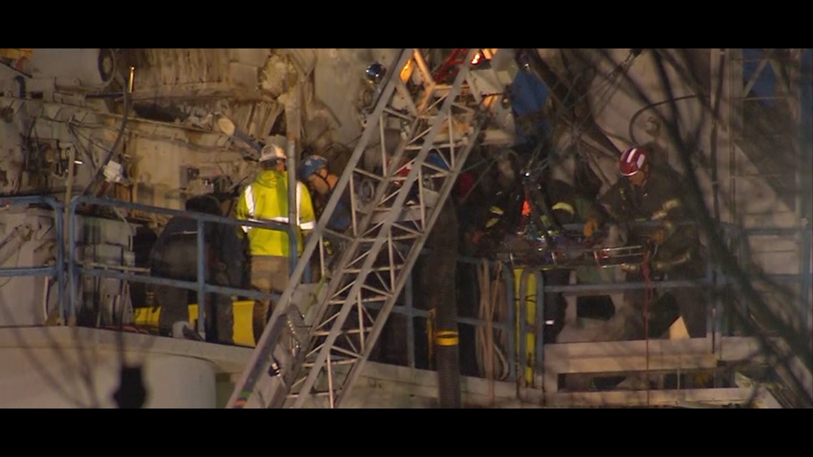 Firefighters rescue man trapped for 8 hours in gravel silo | wthr.com