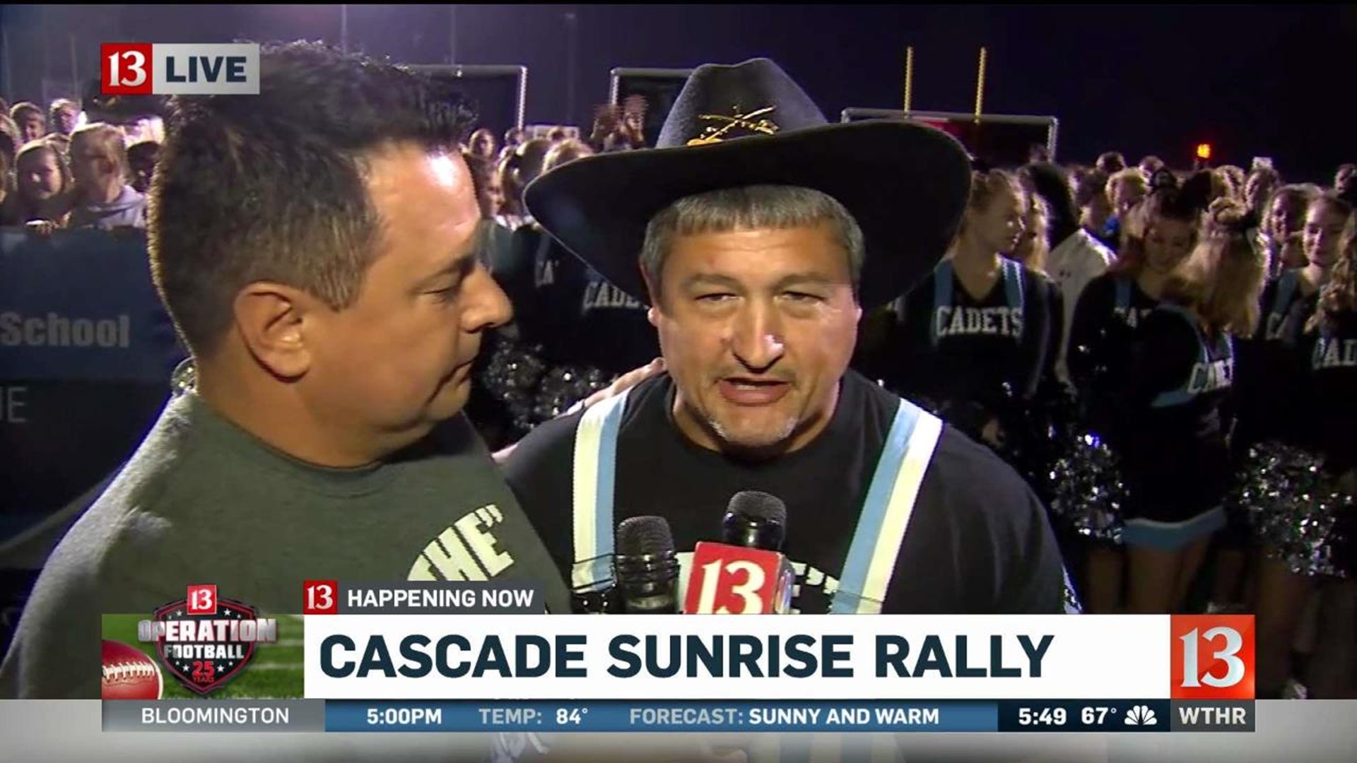 Operation Football Sunrise pep rally - Cascade High School | wthr.com