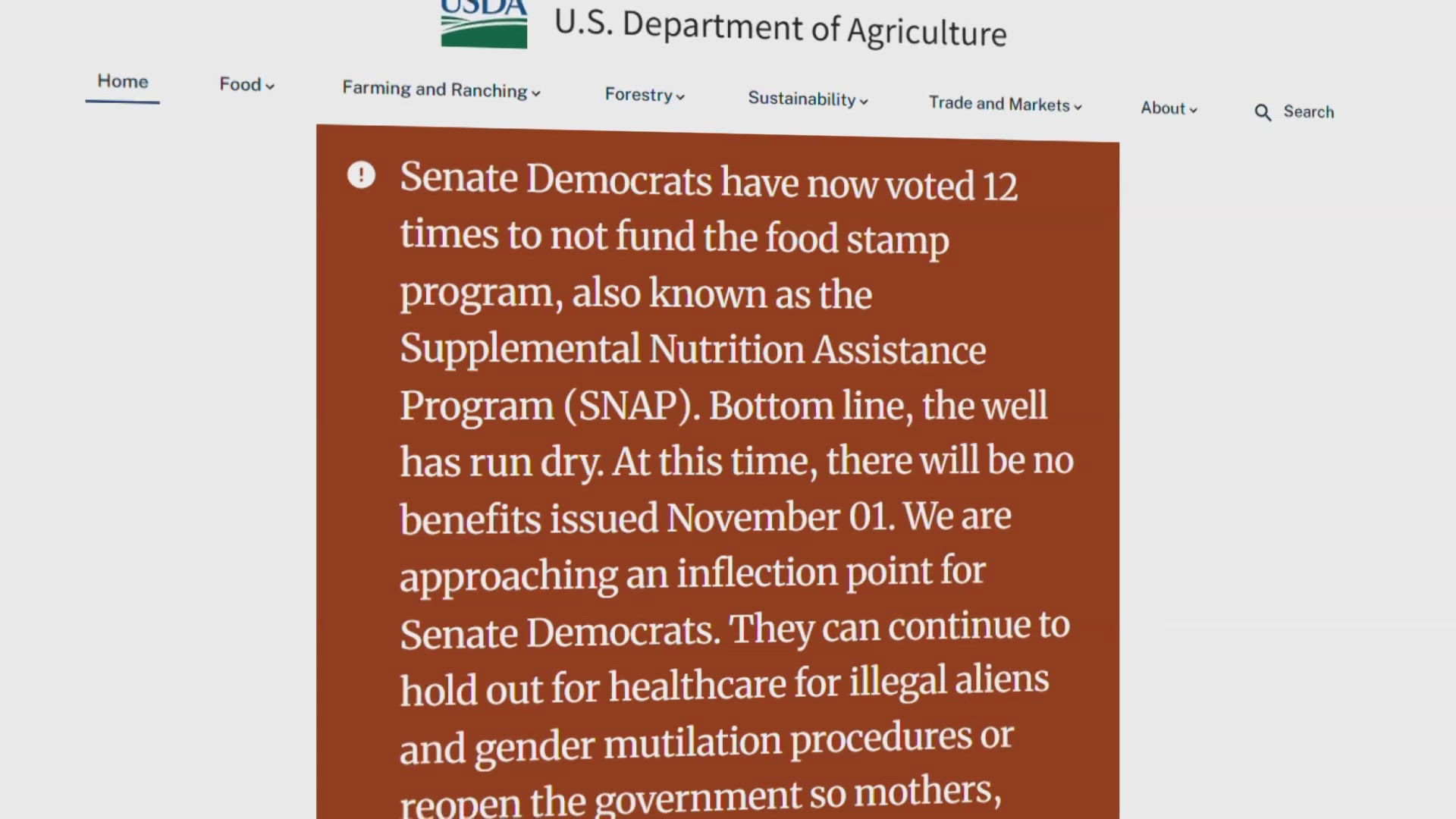 SNAP benefits won’t go out in November | wthr.com