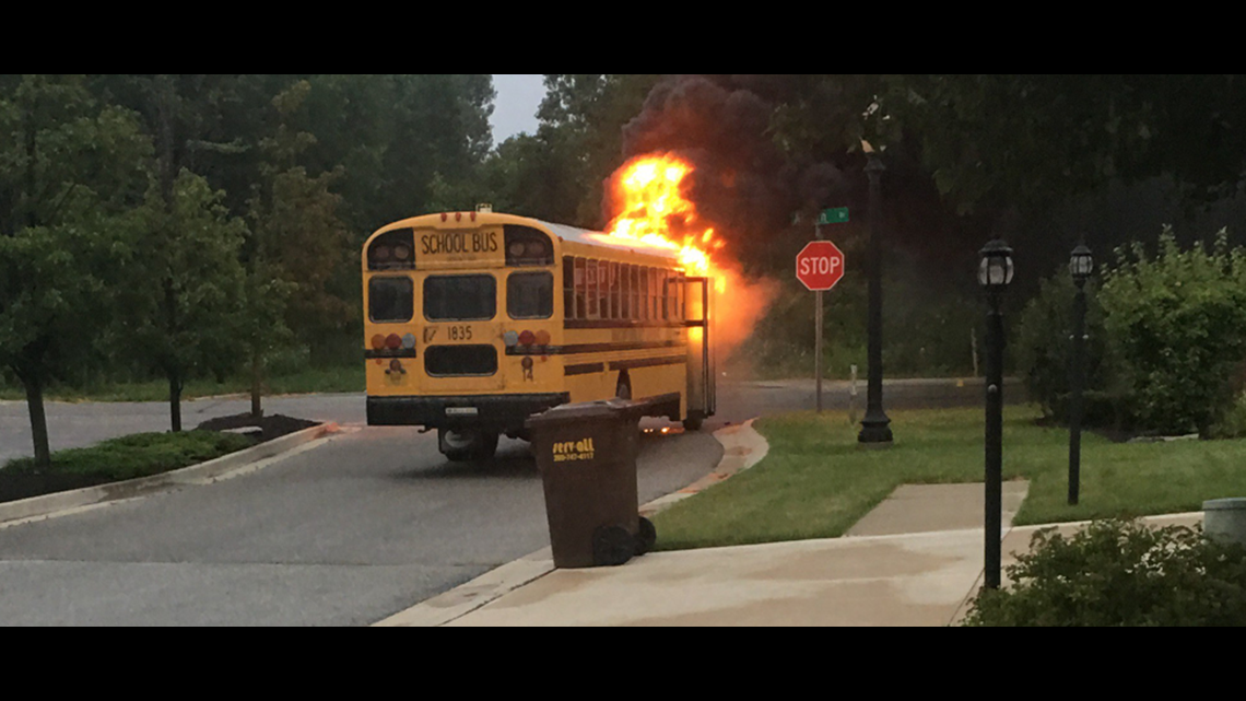 Driver gets students off Indiana school bus moments before it catches ...