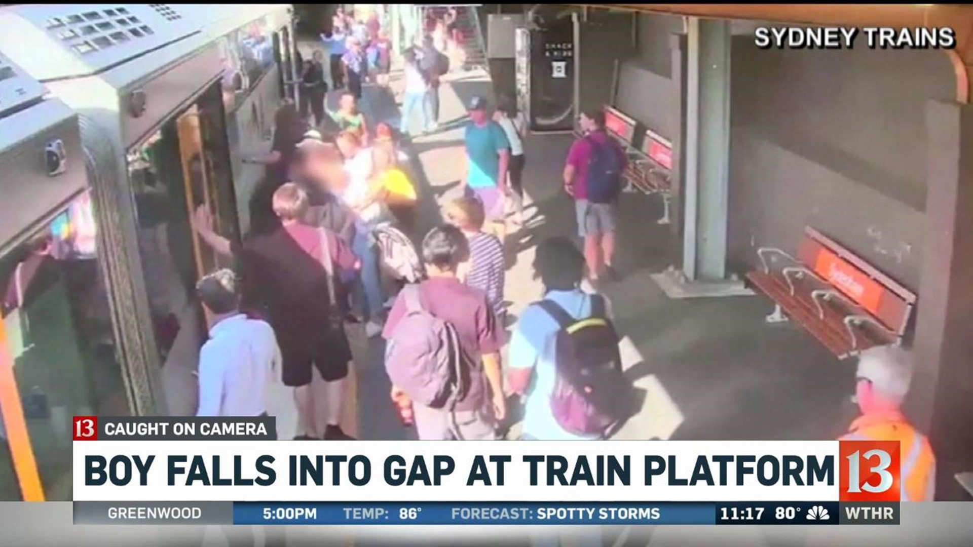 Boy Falls Into Train Platform Gap | wthr.com