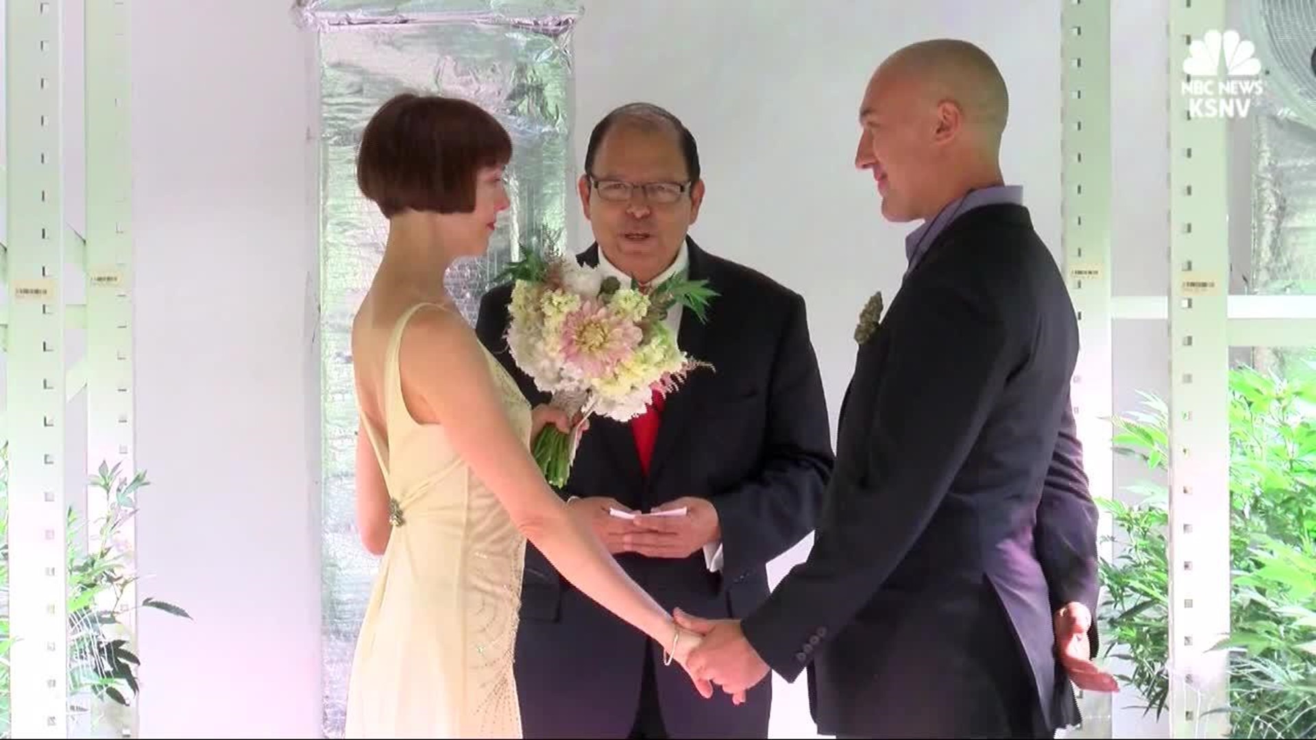 Taking love to new high, couple gets married in marijuana dispensary ...